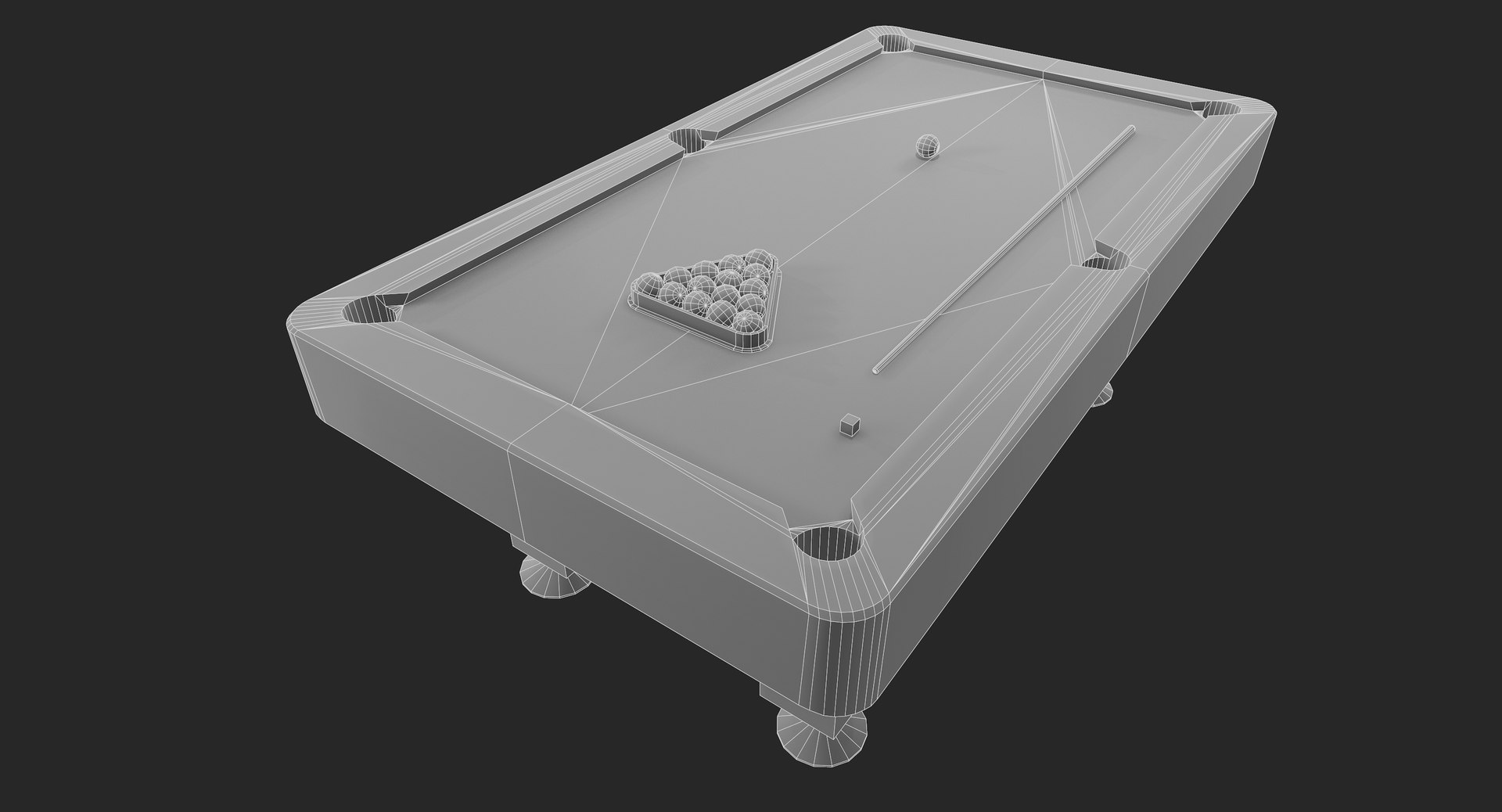 Pool Table Model - TurboSquid 1178610