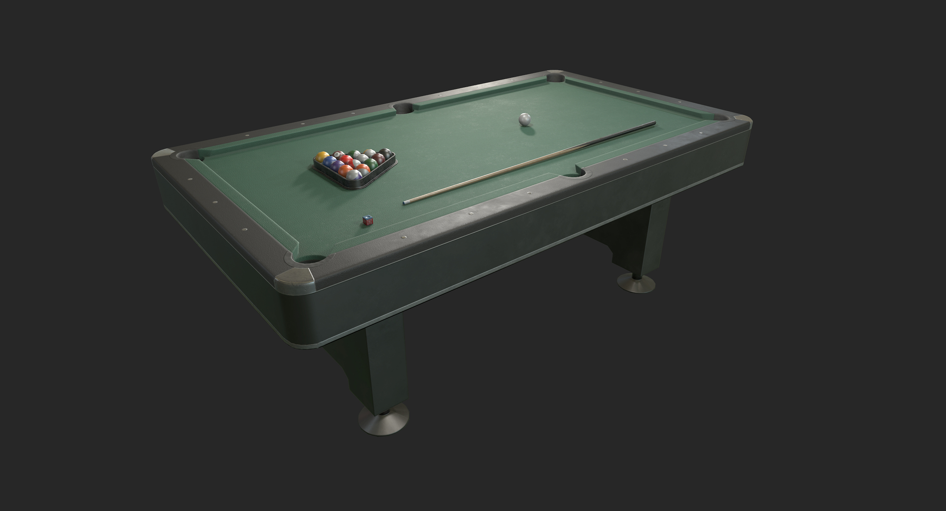 Pool Table Model - TurboSquid 1178610