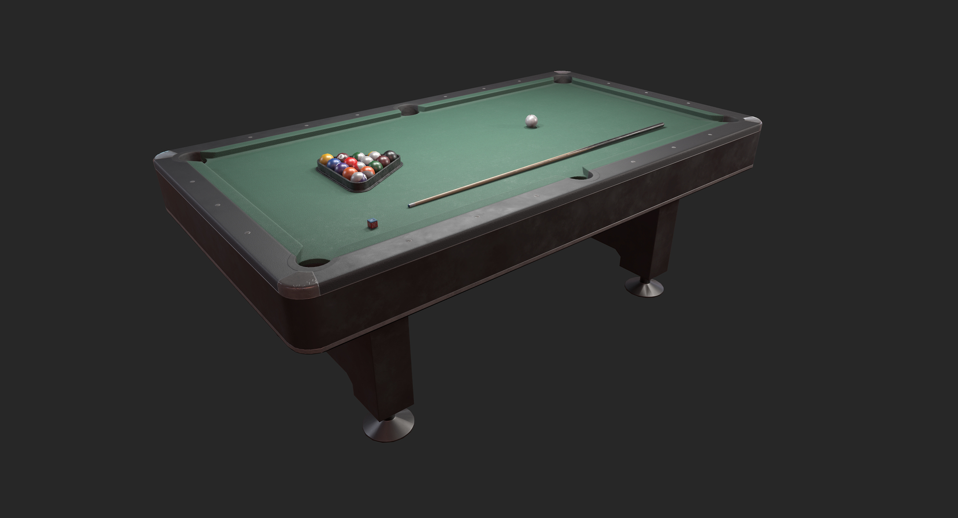 Pool Table Model - TurboSquid 1178610