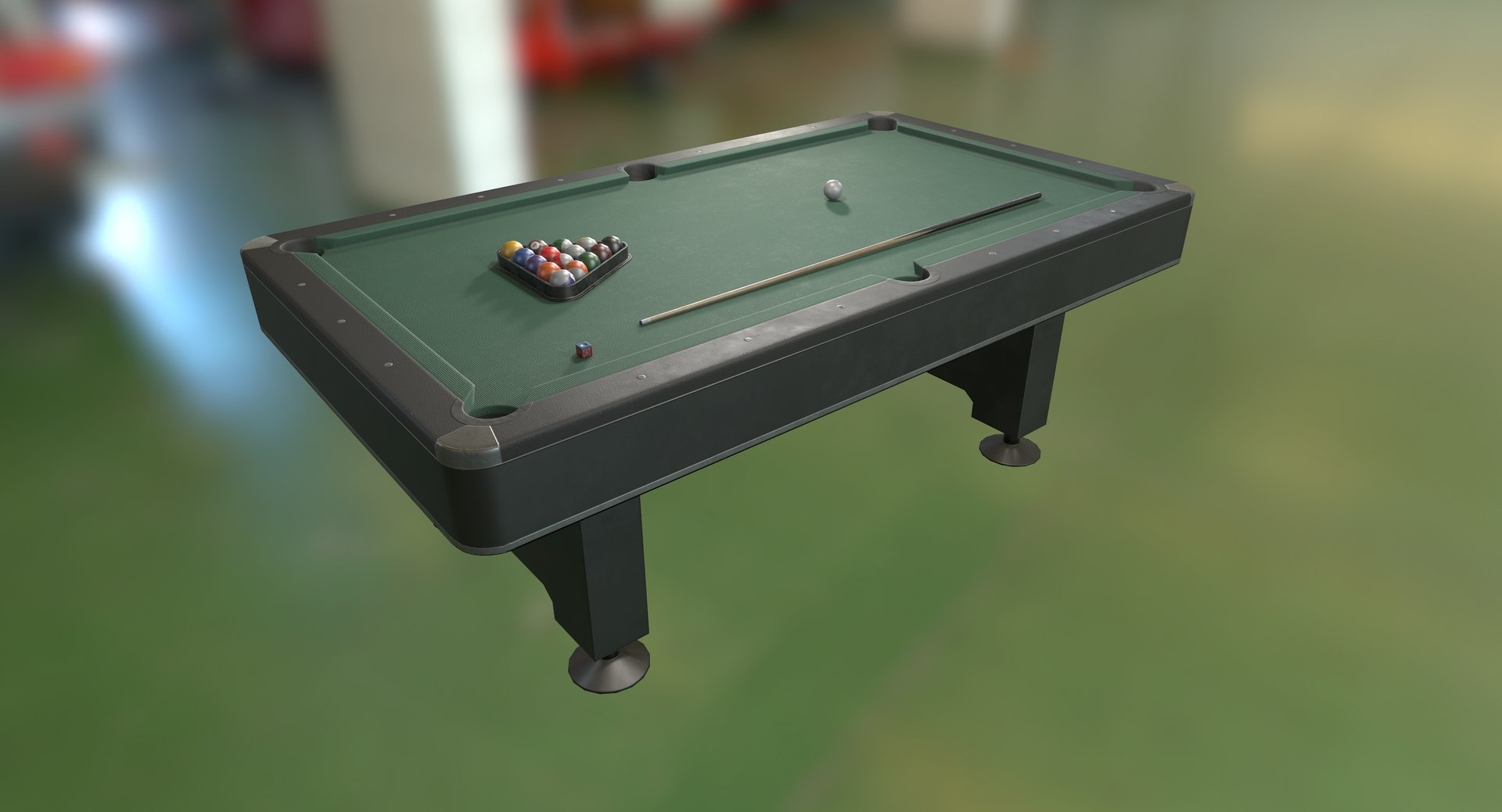 Pool Table Model - TurboSquid 1178610