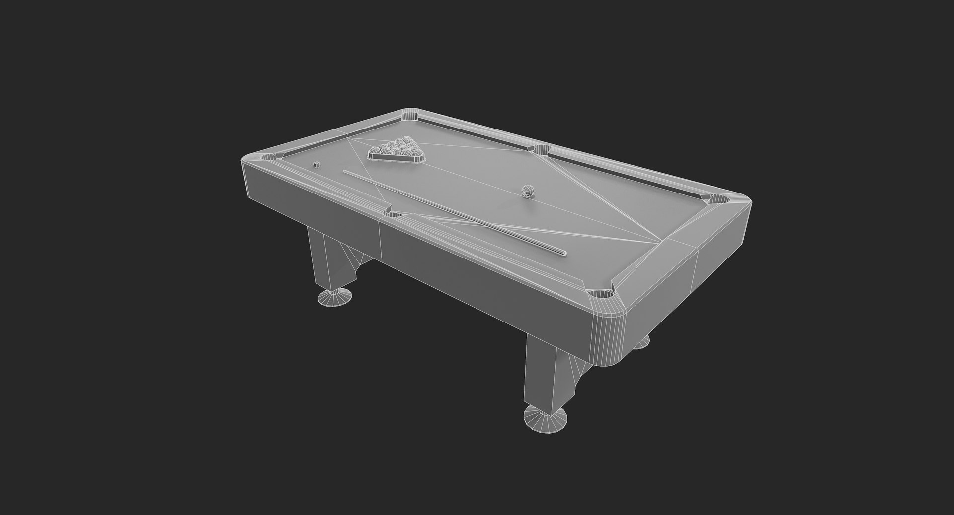 Pool Table Model - TurboSquid 1178610