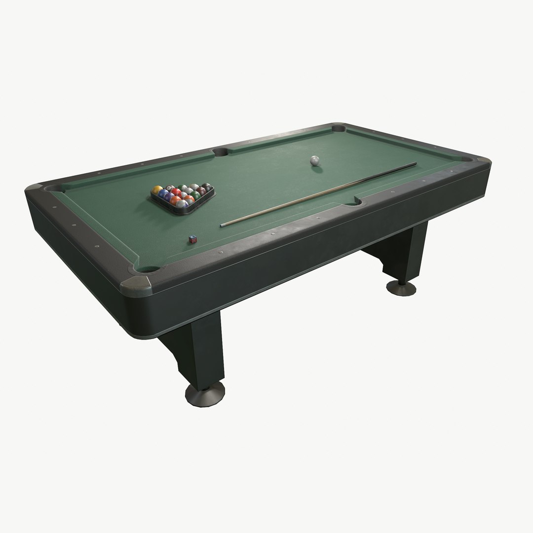 Pool table model - TurboSquid 1178610