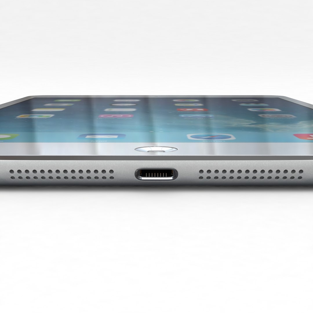 apple ipad mini 2 3d model