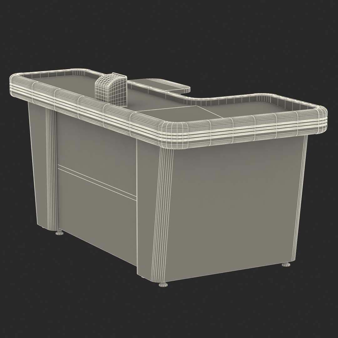 3d model cash counter 7