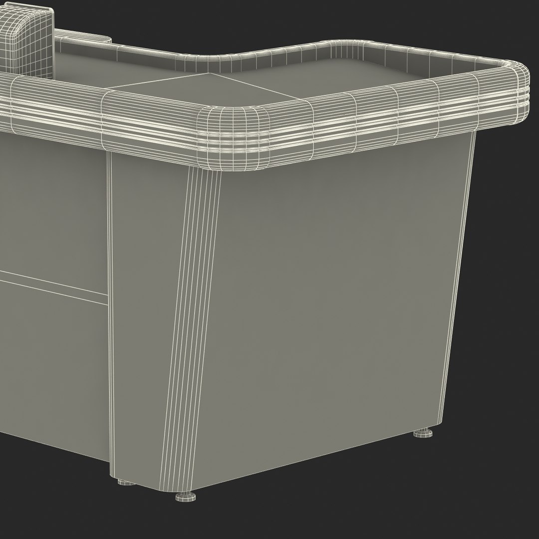 3d model cash counter 7