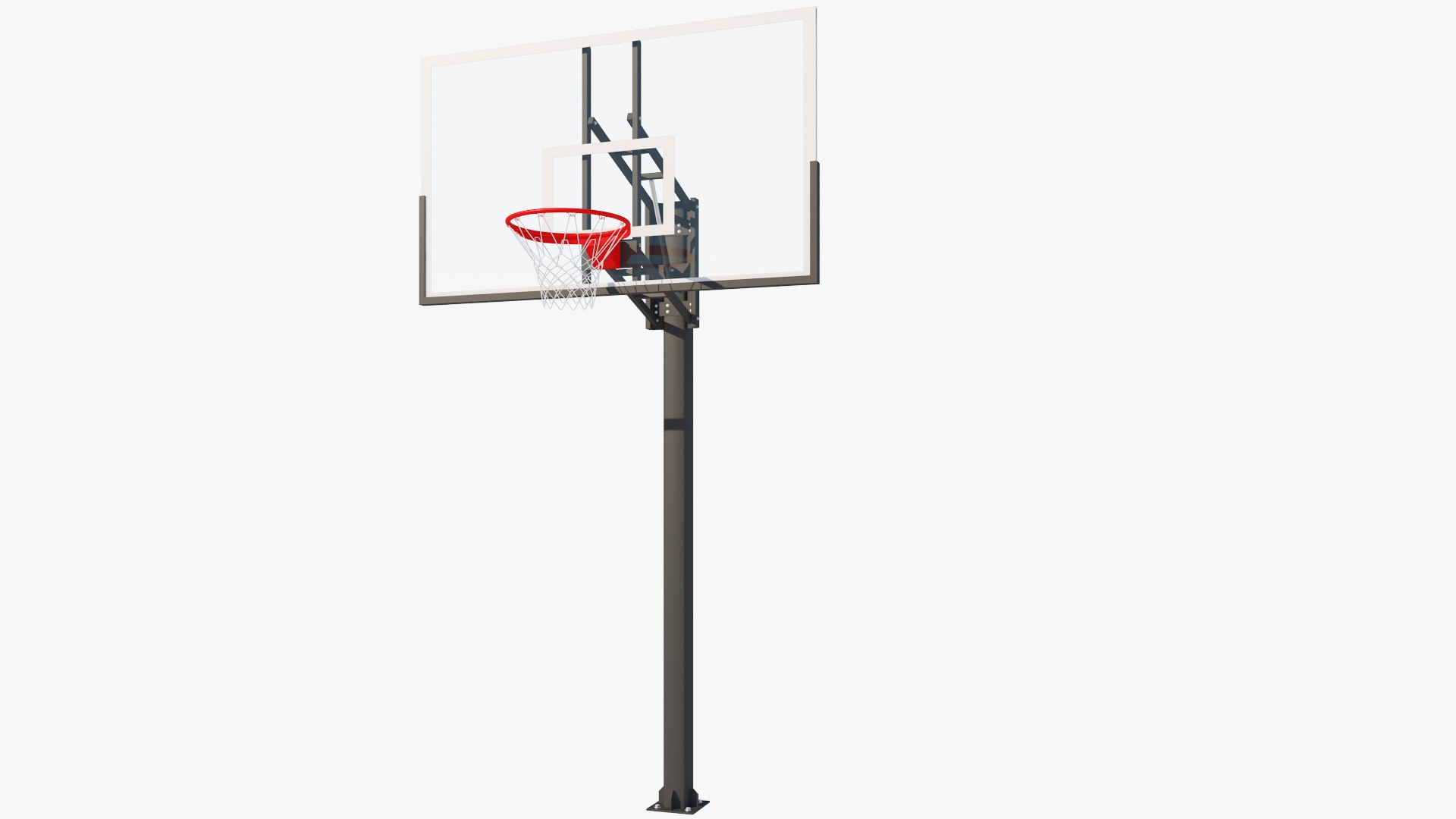 Basketball Hoop On Movable Support 3D Model - TurboSquid 2042734