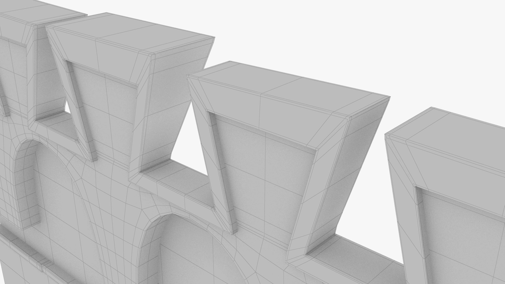 Stylized Castle Wall 3D - TurboSquid 1675121