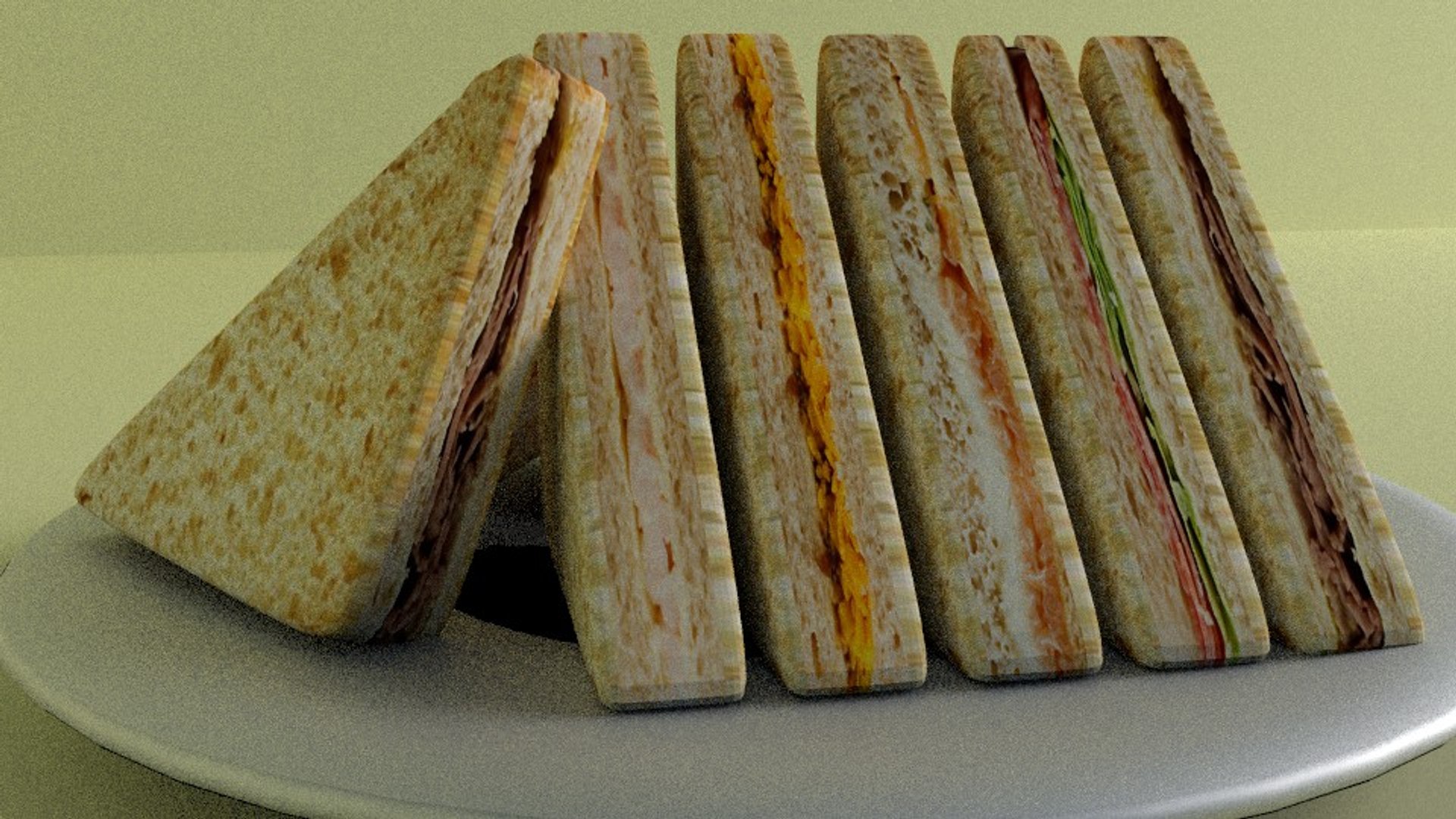 3d Model Of Sandwiches