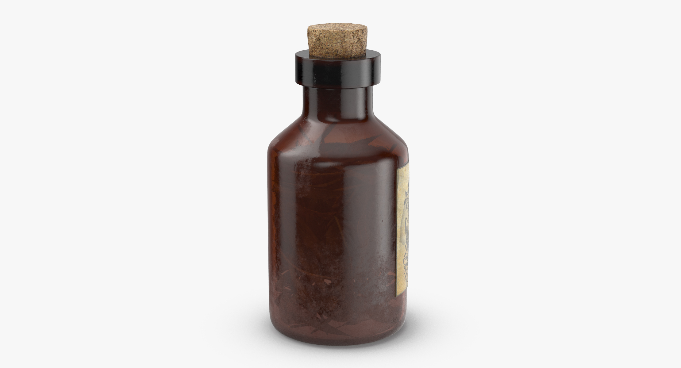 3d model potion ingredient jar hemlock