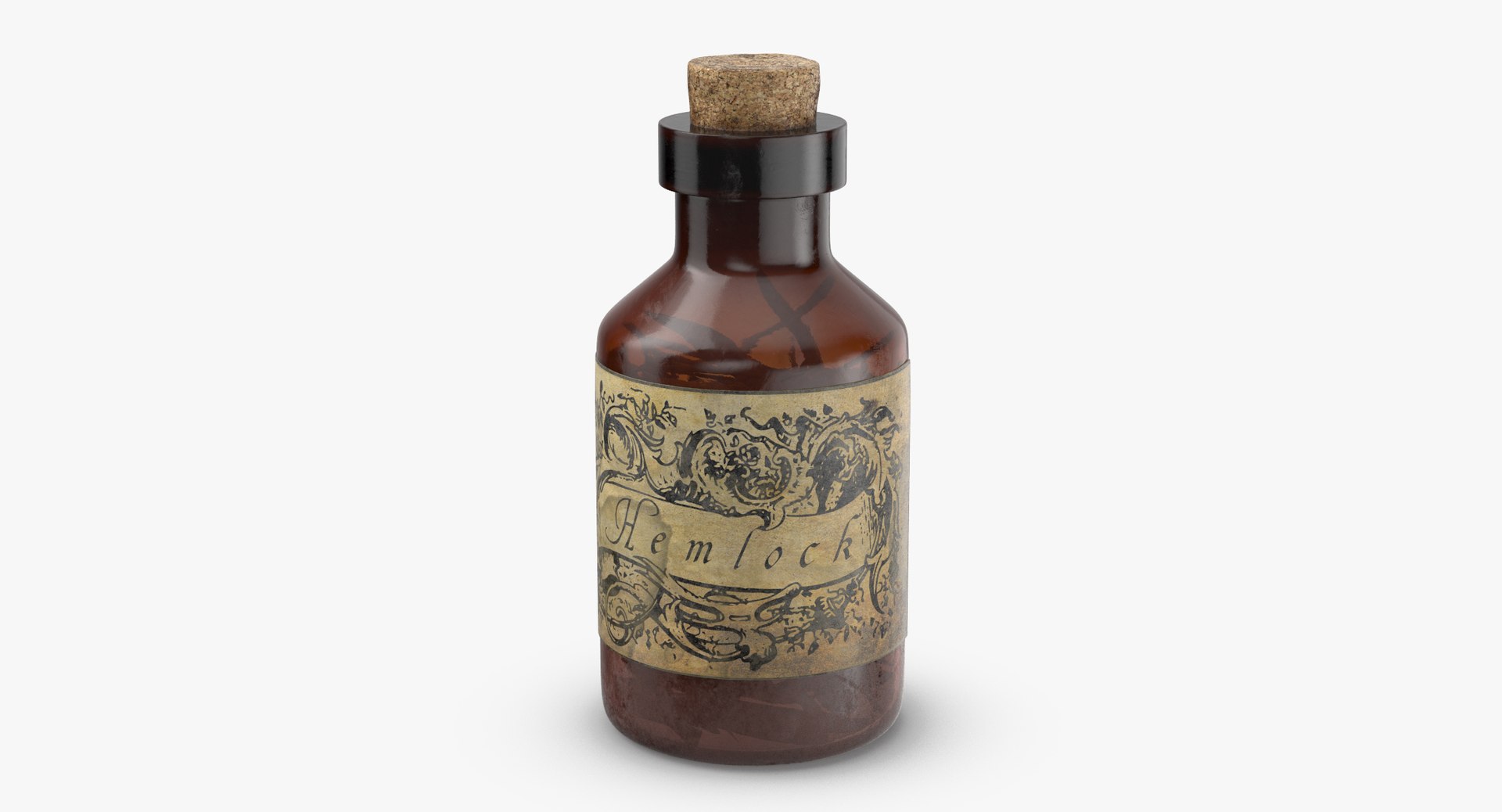 3d Model Potion Ingredient Jar Hemlock