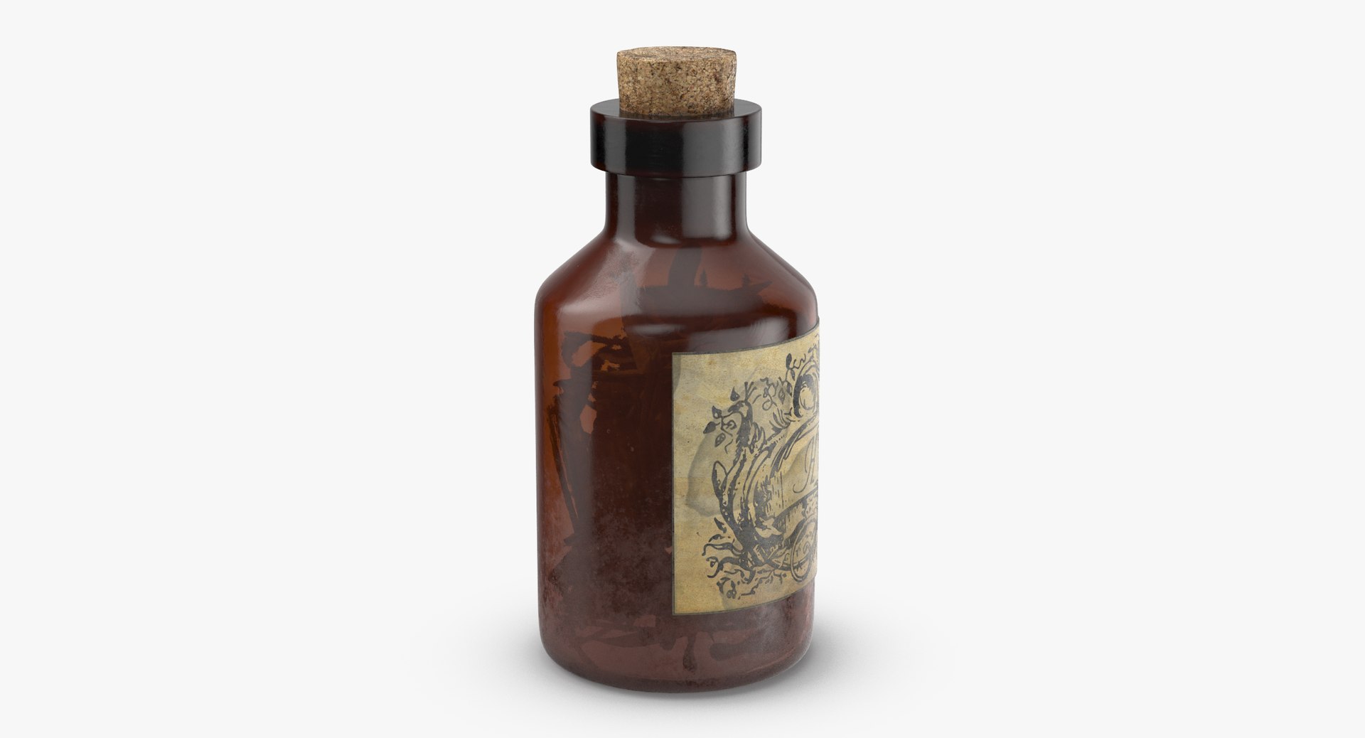 3d Model Potion Ingredient Jar Hemlock