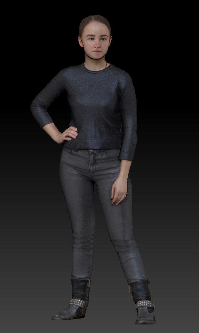 Scanned Human Young Woman Model - TurboSquid 1457726