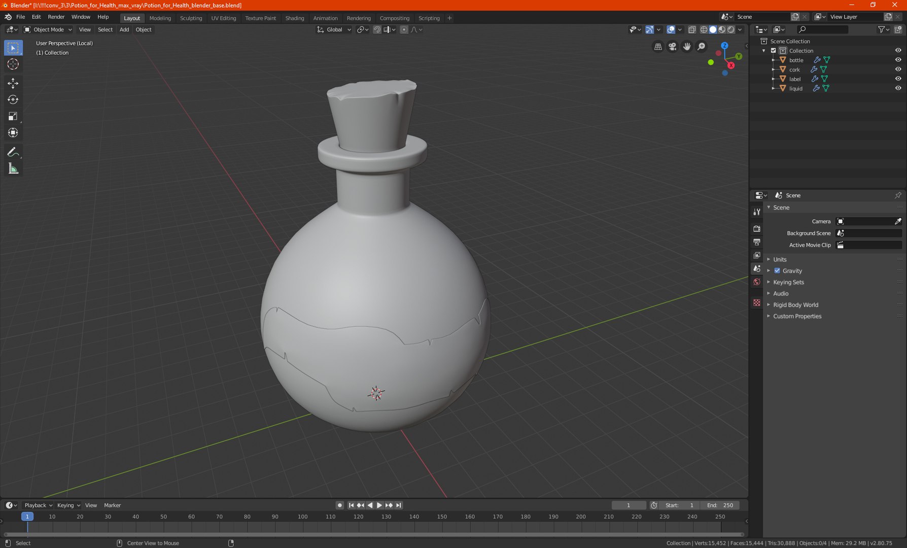 Potion For Health 3D - TurboSquid 2016591
