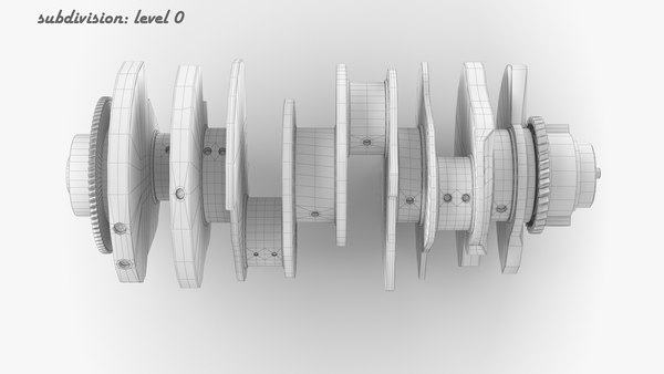 3D Crankshaft - TurboSquid 1714028