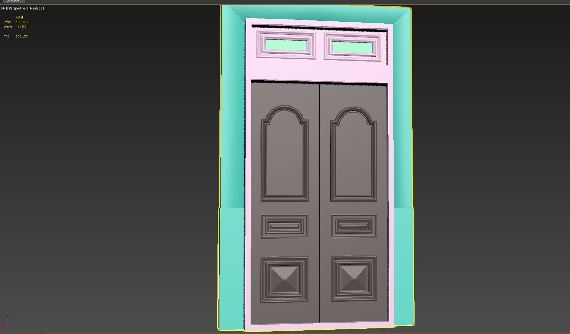 3D Entrance Classic Door 111 - TurboSquid 2146239