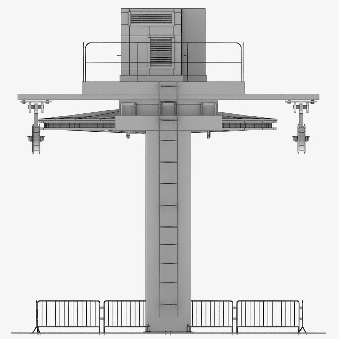 3d ski lift pack mountains model
