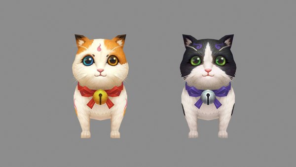 Cartoon fat cat 3D model - TurboSquid 1724614
