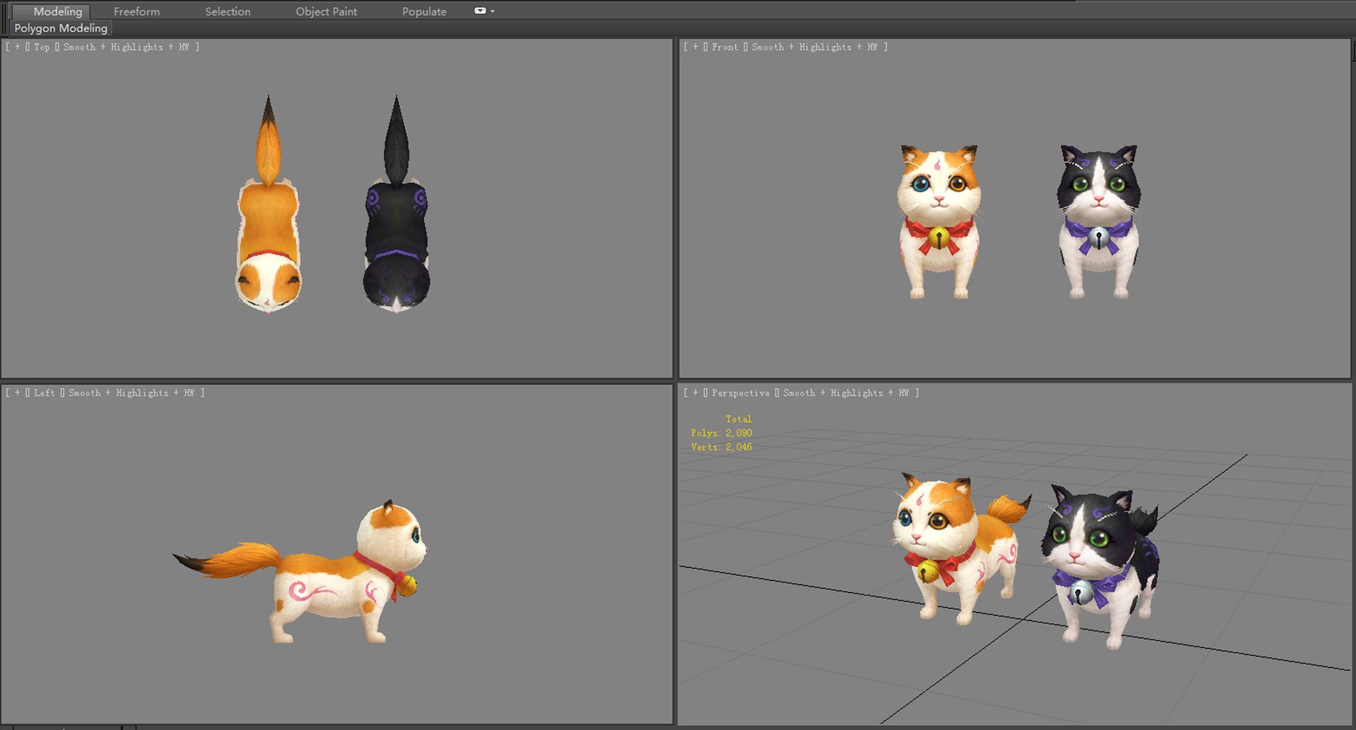 Cartoon Fat Cat 3D Model - TurboSquid 1724614