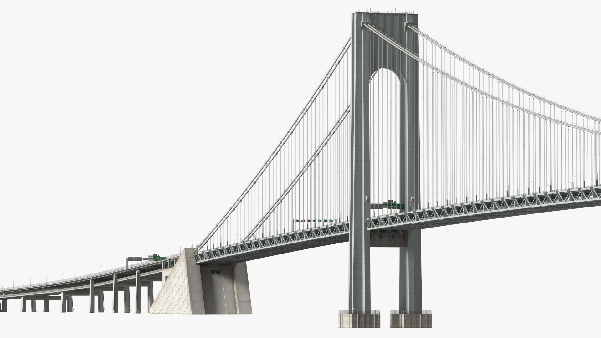 Verrazzano Narrows Bridge 3D model - TurboSquid 1881128