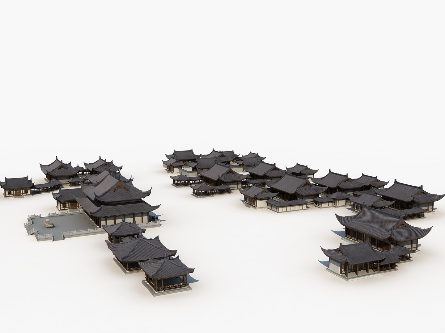 3D Collection Of Chinese Ancient Architecture 1 - TurboSquid 2057397