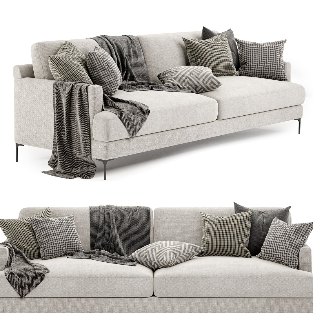 3D Laura 4 seat sofa - TurboSquid 2140916