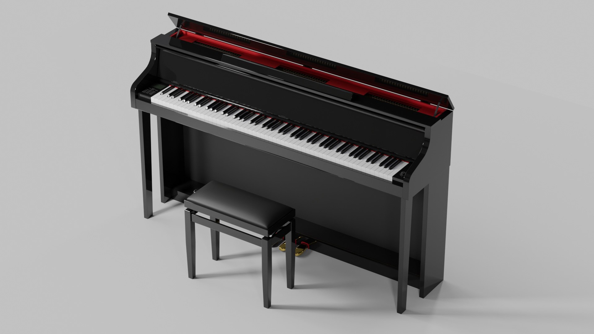 3D Hybrid Piano Model - TurboSquid 2284458
