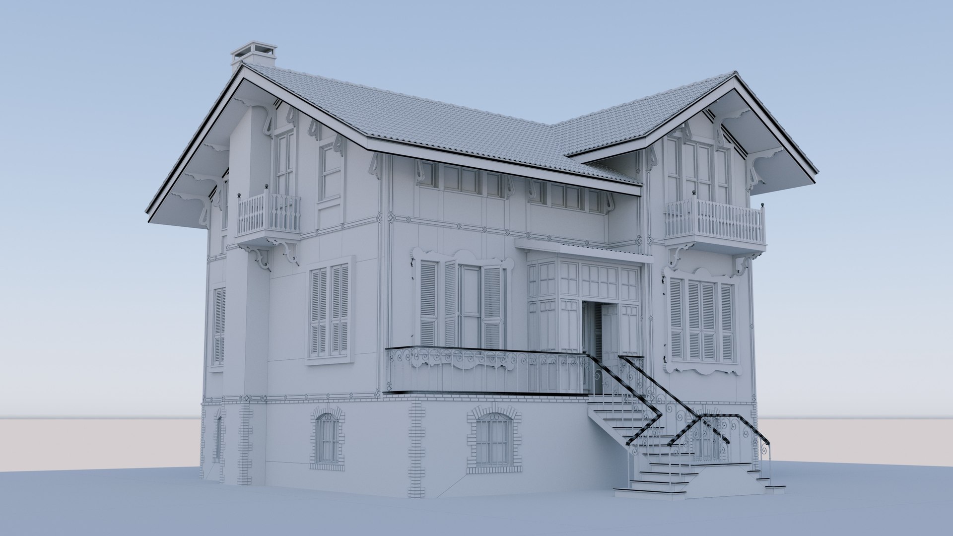 Old Turkish House Istanbul 3D Model - TurboSquid 2129676