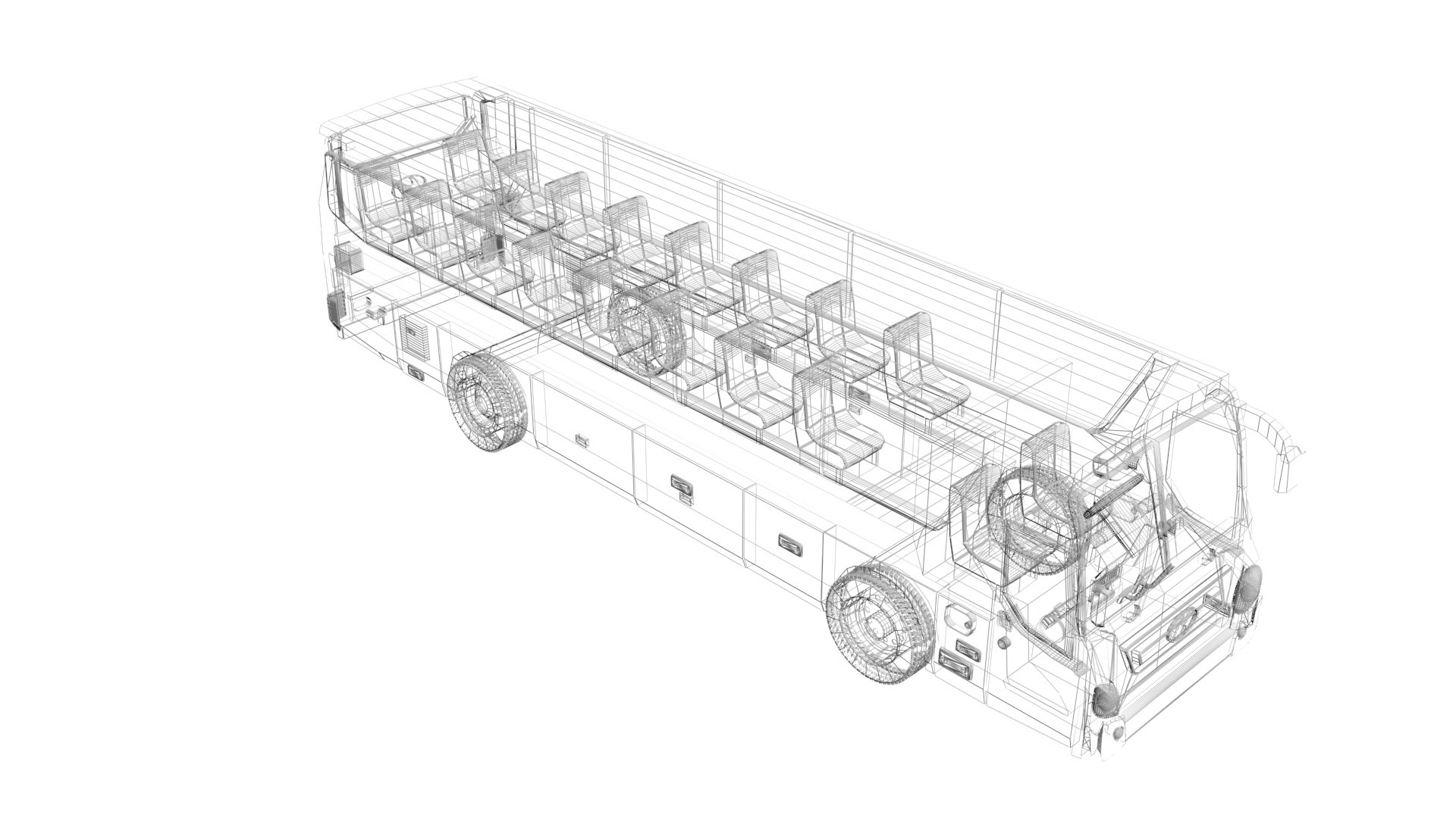 Bus Wheels Steering 3D Model - TurboSquid 1656467
