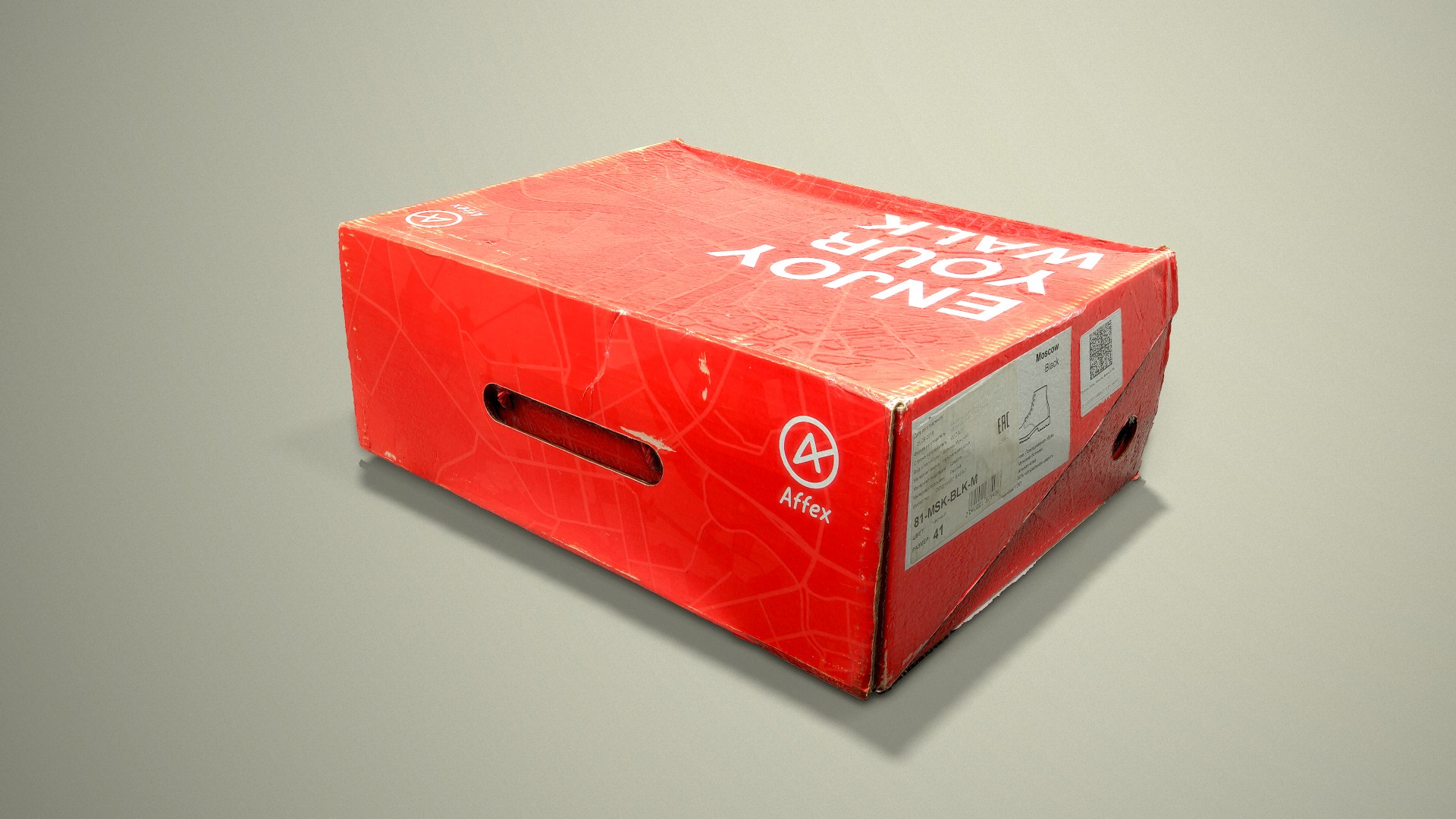 Red Shoe Cardboard Box 3D model - TurboSquid 1771567