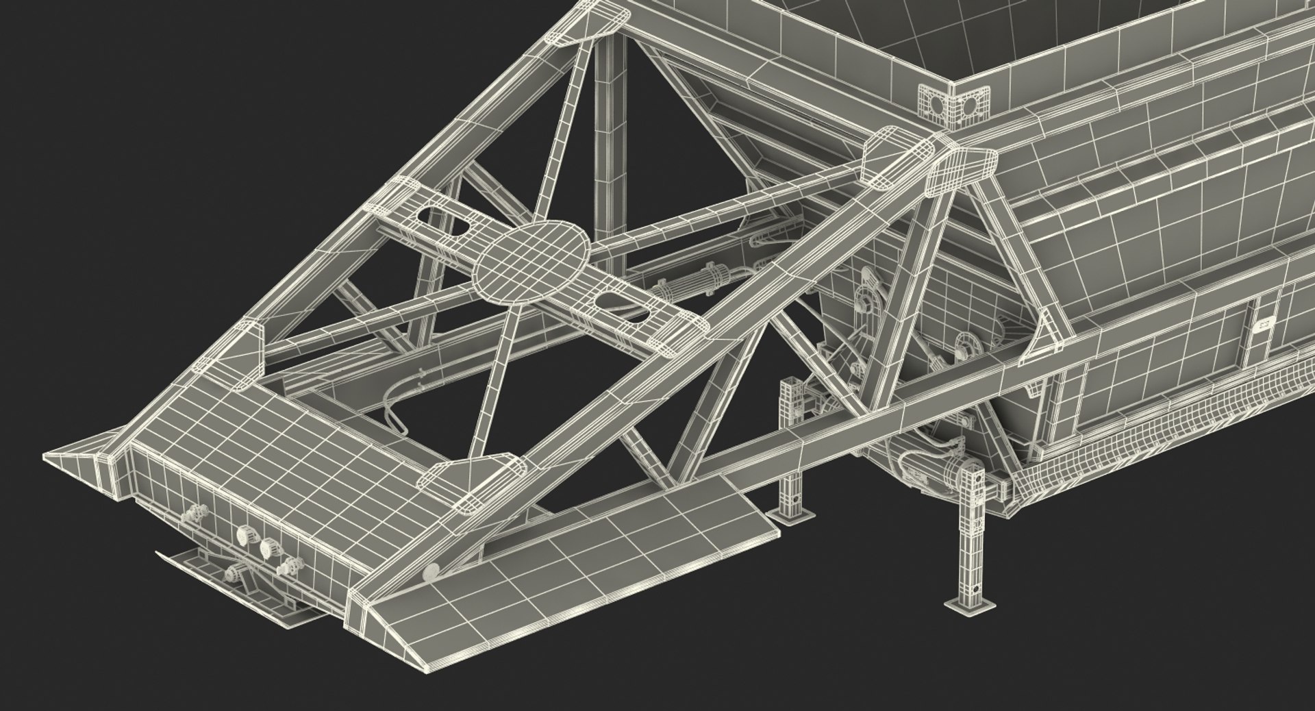 Dump trailer model - TurboSquid 1362937