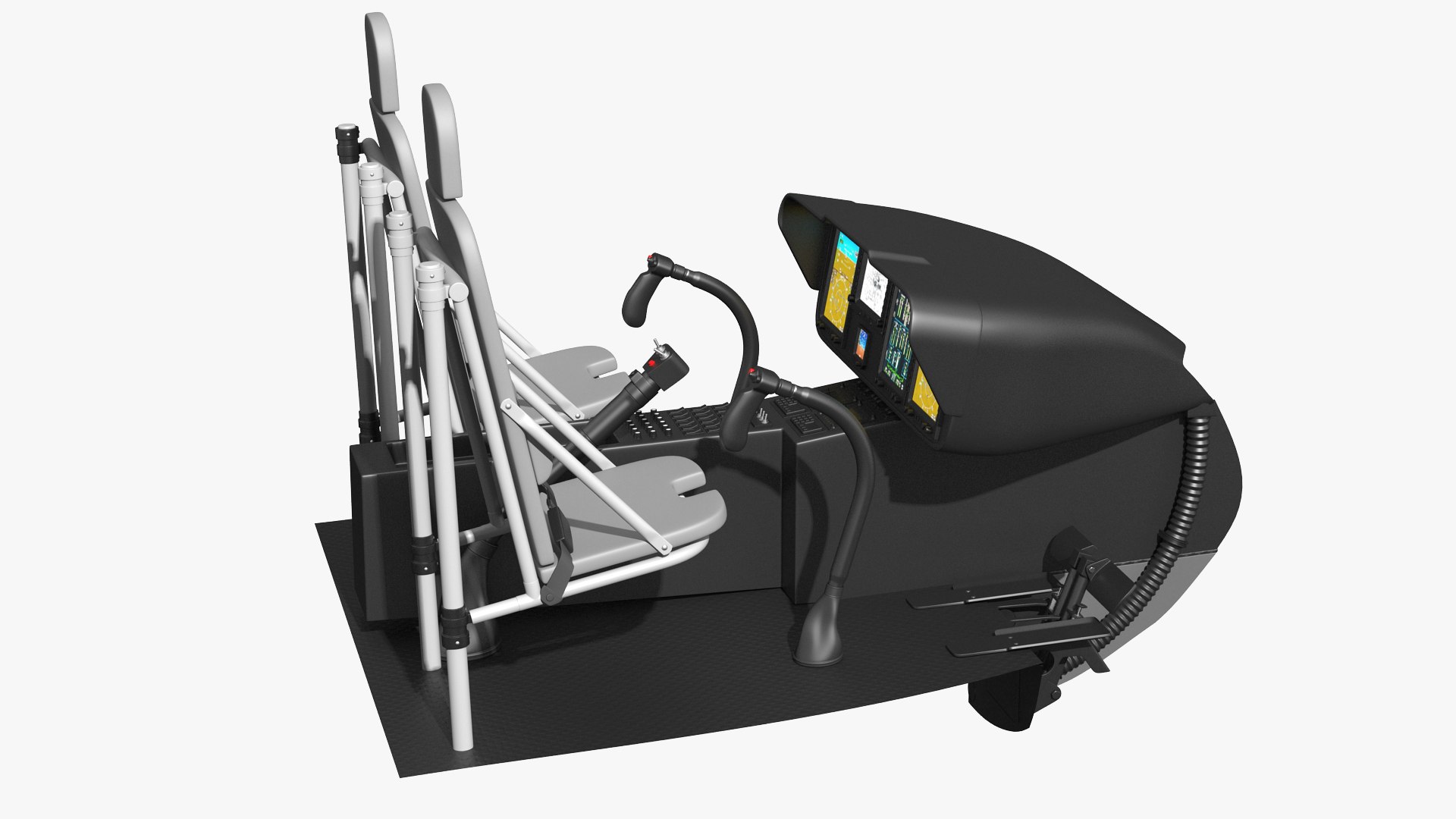 Free Helicopter Cockpit Controls 3D Model - TurboSquid 1623360
