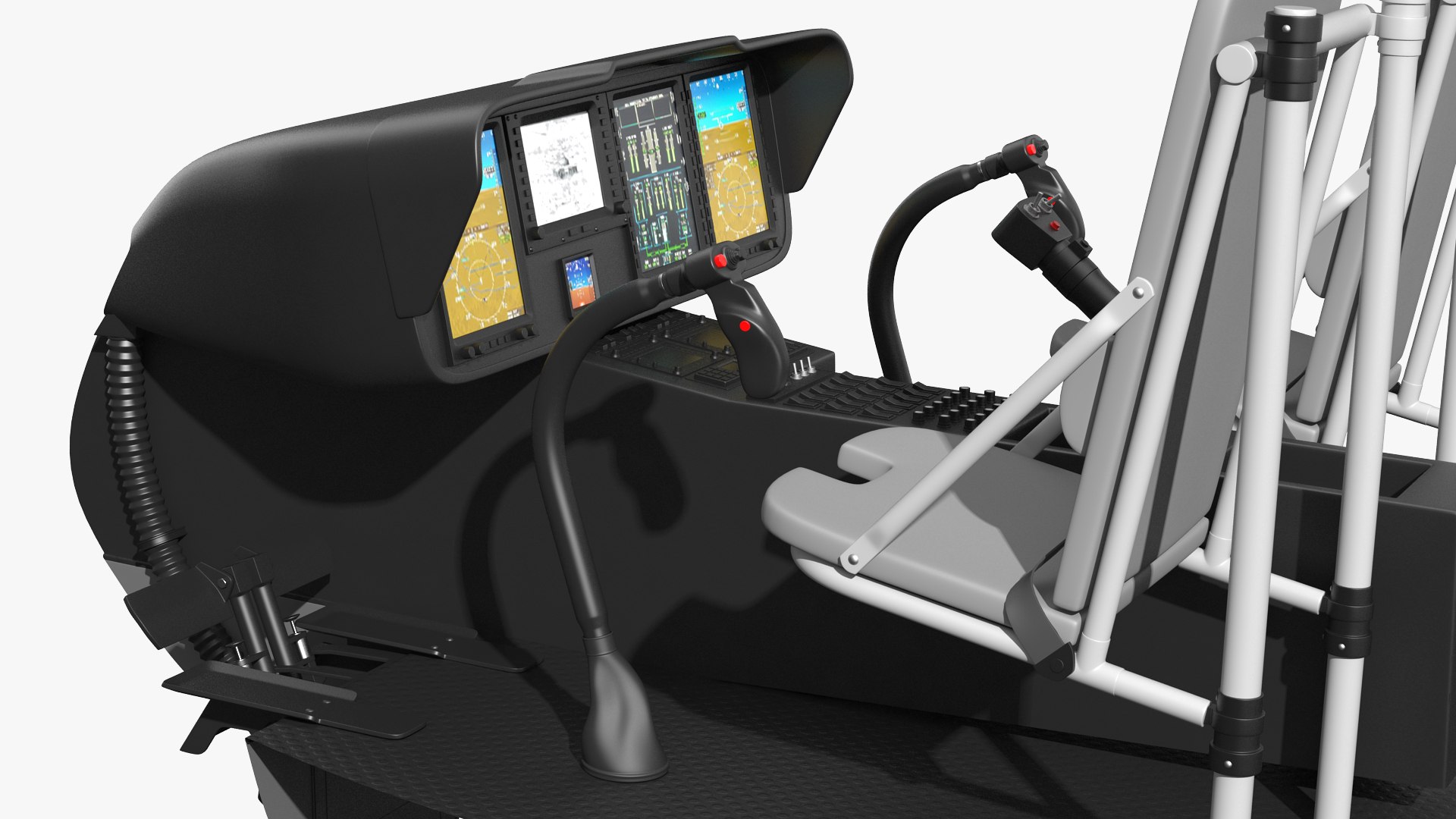 Free Helicopter Cockpit Controls 3D Model - TurboSquid 1623360