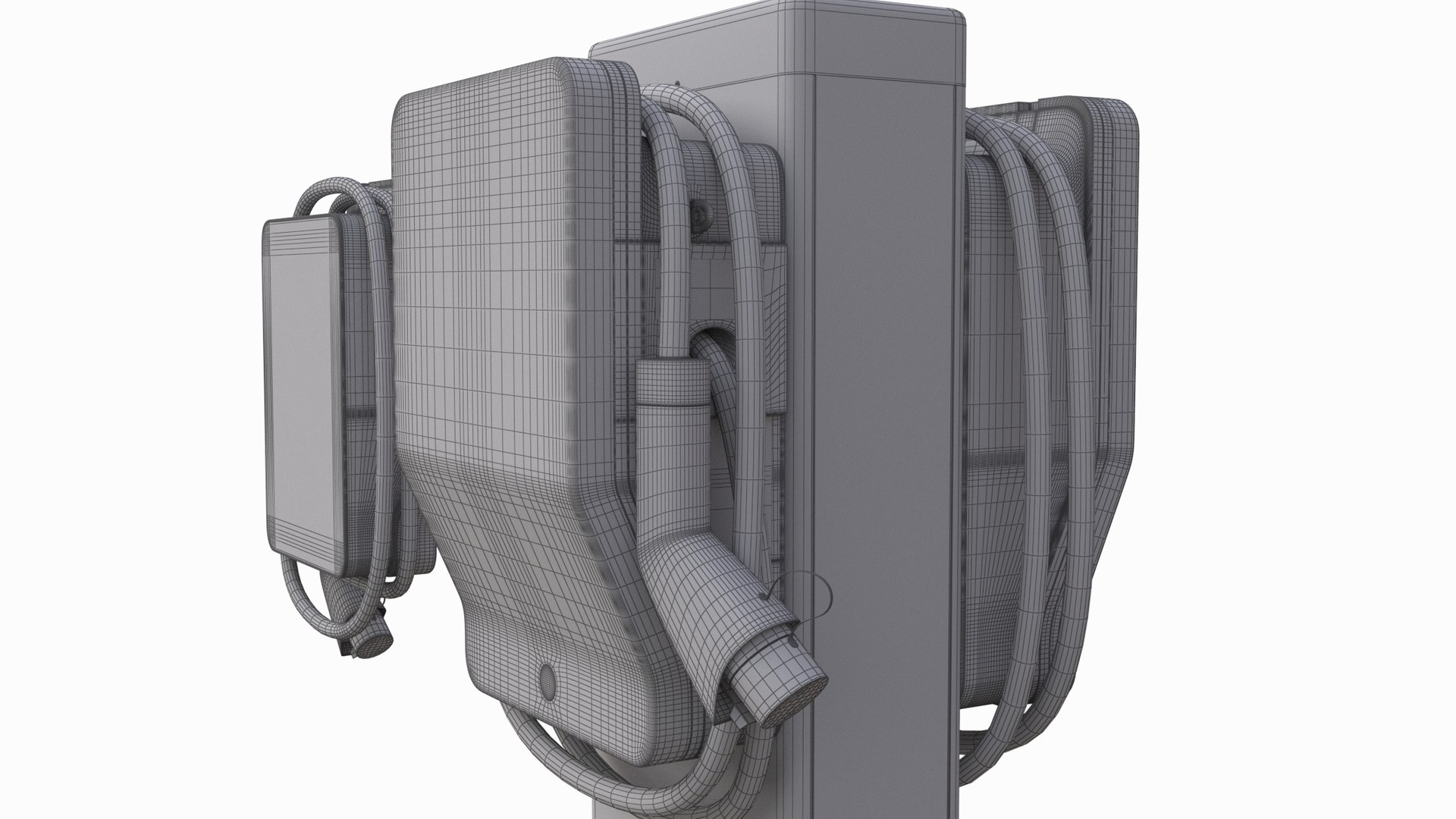 Electric Vehicle Charger 3D Model - TurboSquid 2095495