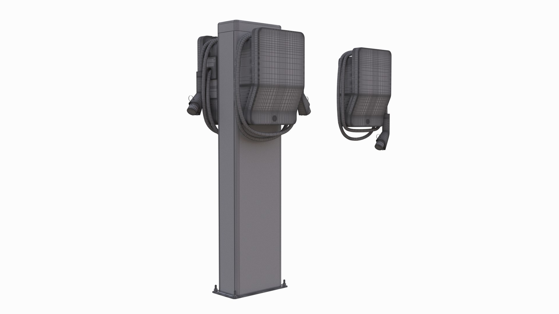 Electric Vehicle Charger 3D Model - TurboSquid 2095495