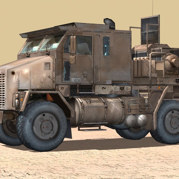 military truck oshkosh m1070 3d model