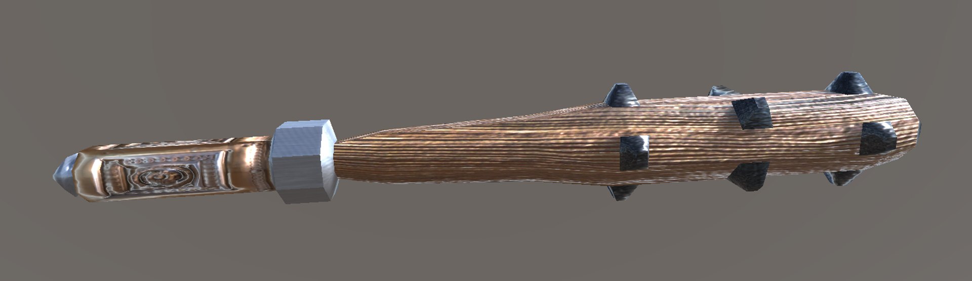 3D medieval studded club - TurboSquid 1581416