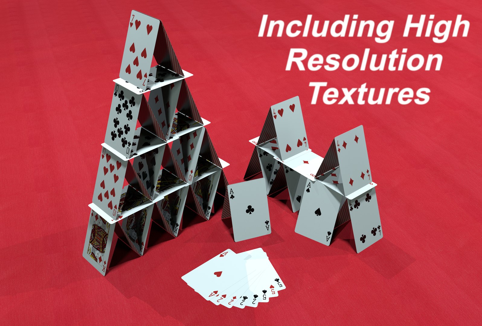 3d Model Card Deck Solitaire