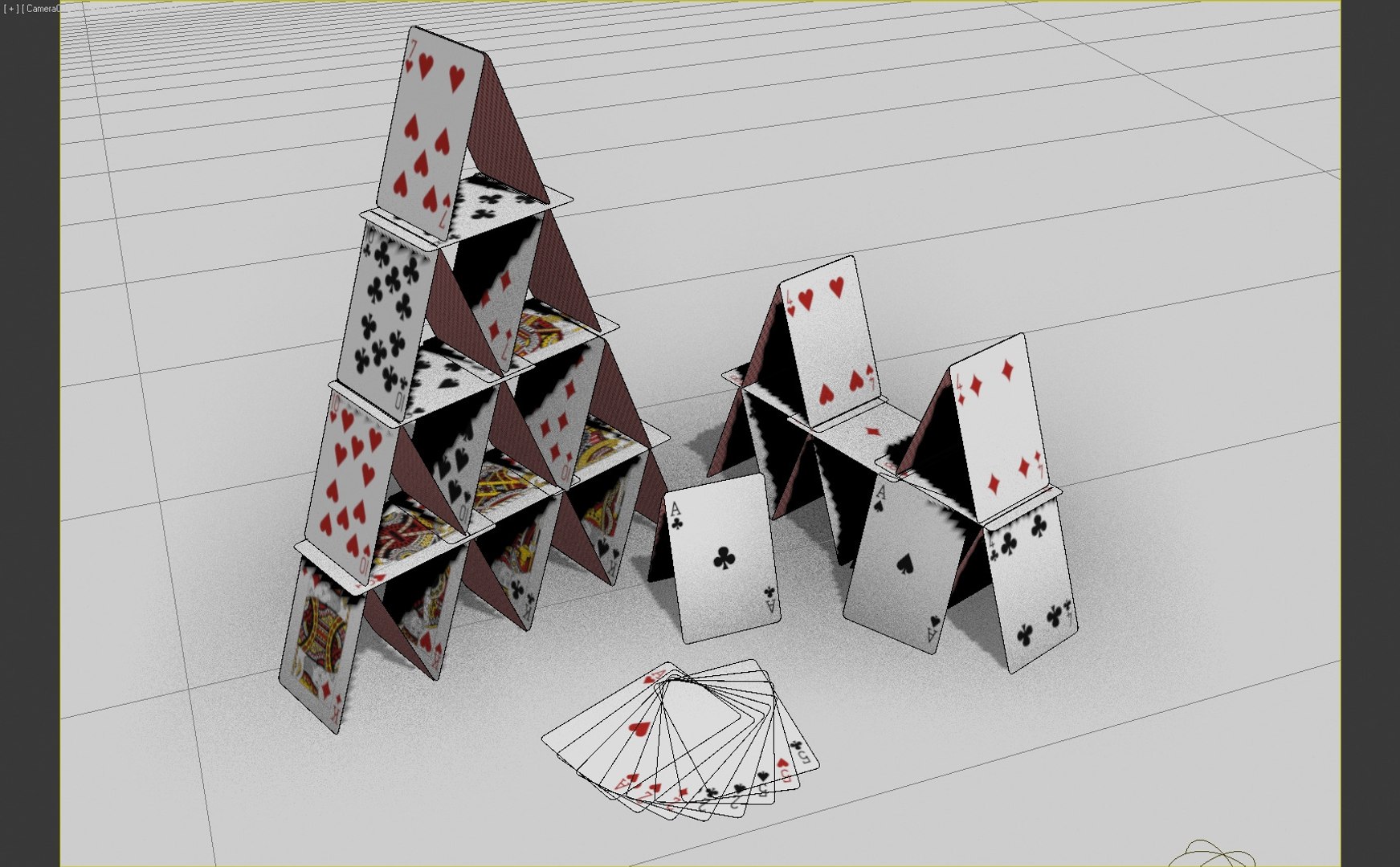 3d Model Card Deck Solitaire
