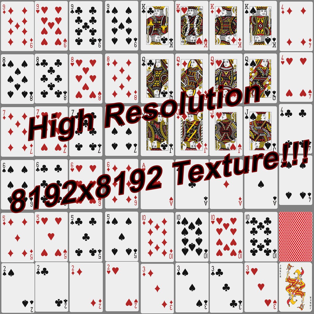 3d Model Card Deck Solitaire