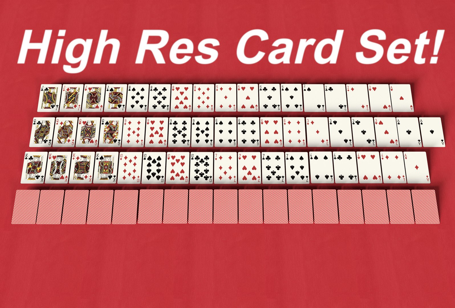 3d Model Card Deck Solitaire