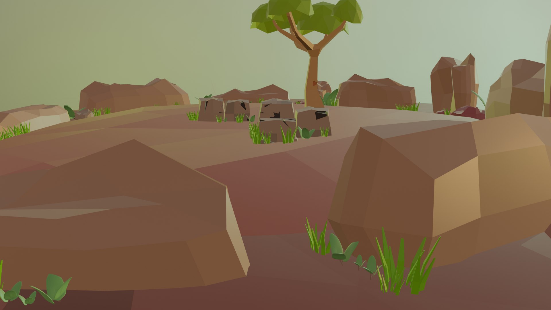 3D Low Poly Terrain - TurboSquid 1940477
