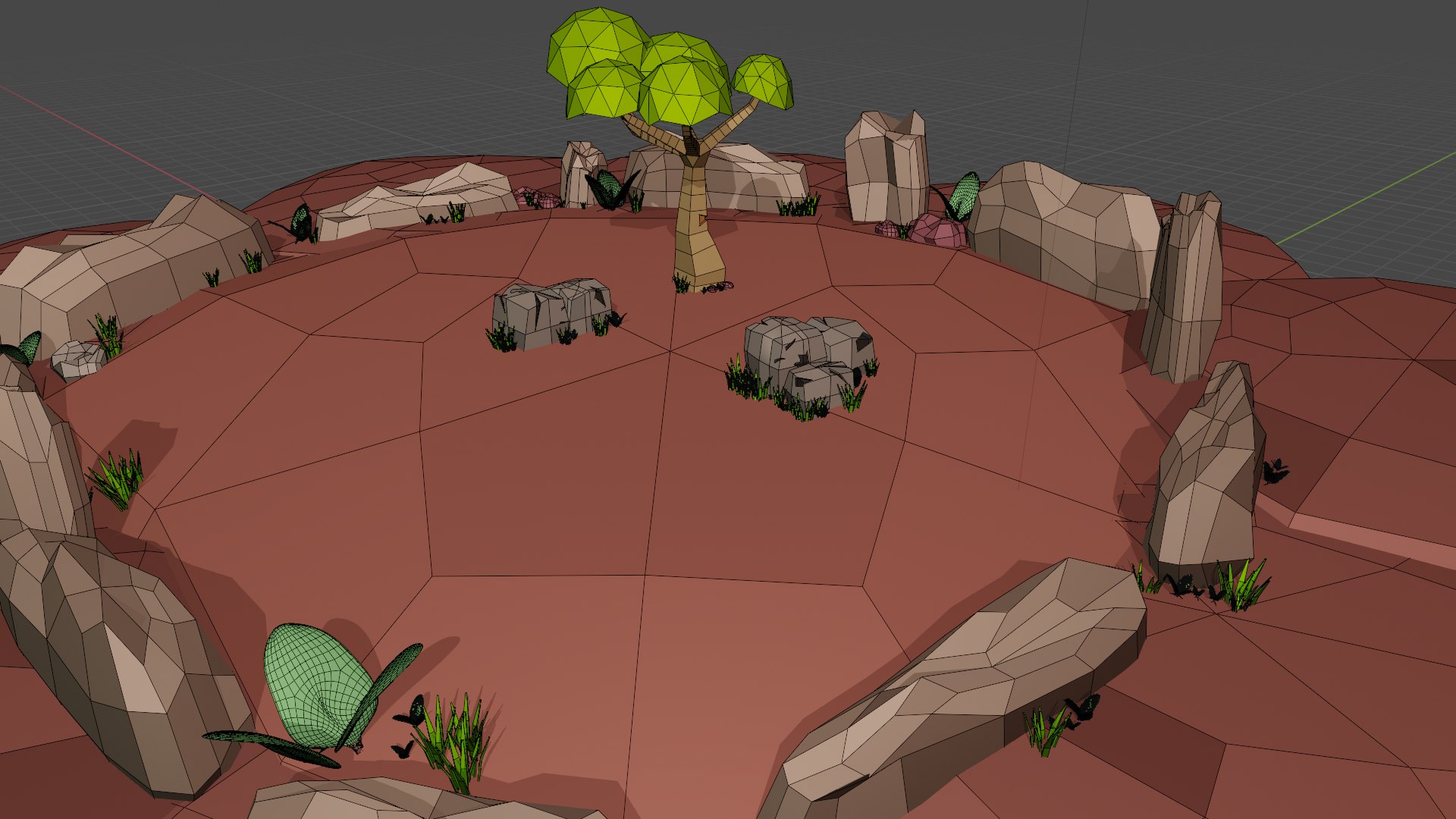 3D Low Poly Terrain - TurboSquid 1940477