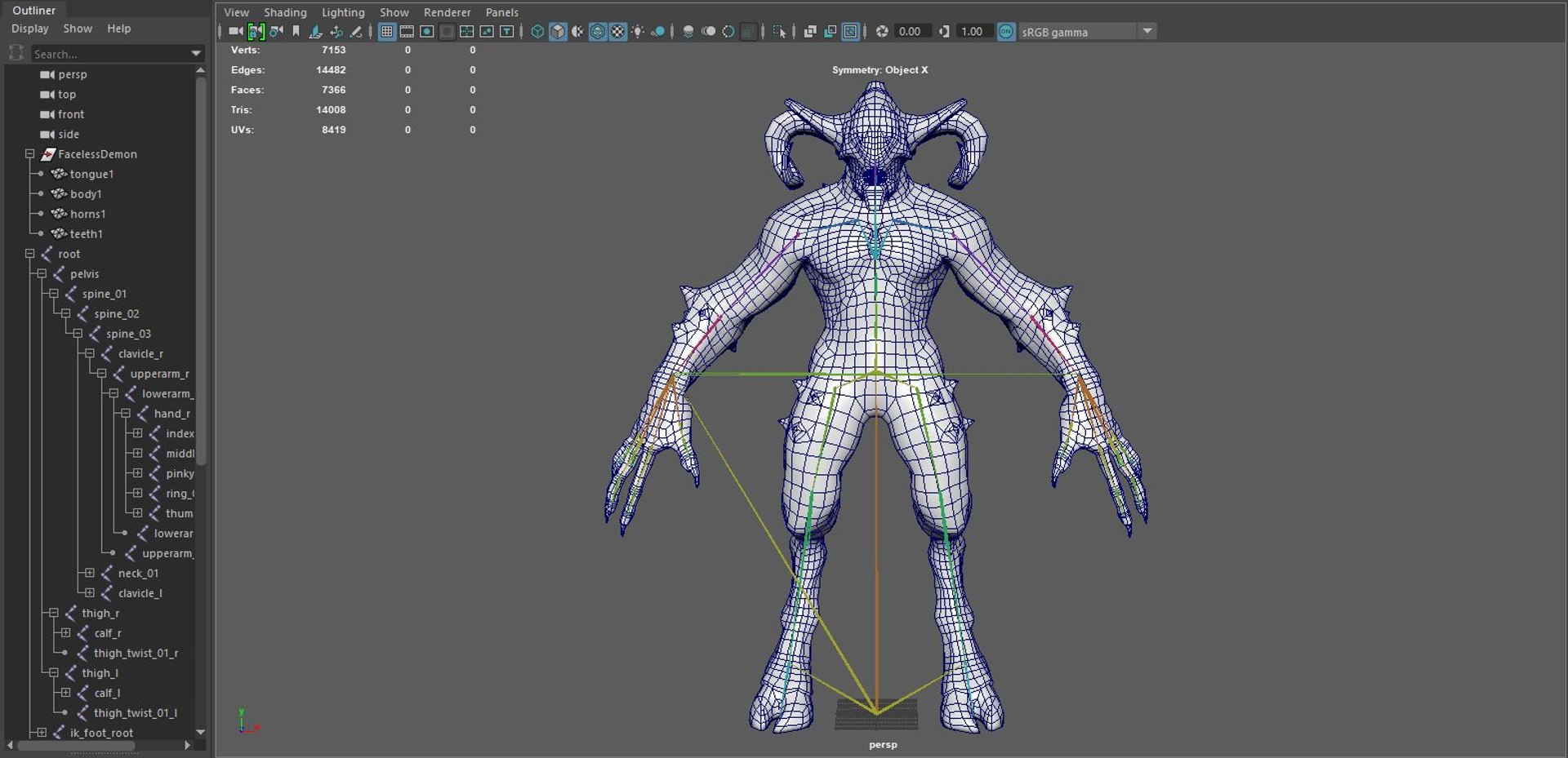 Faceless Demon 3D Model - TurboSquid 2053713