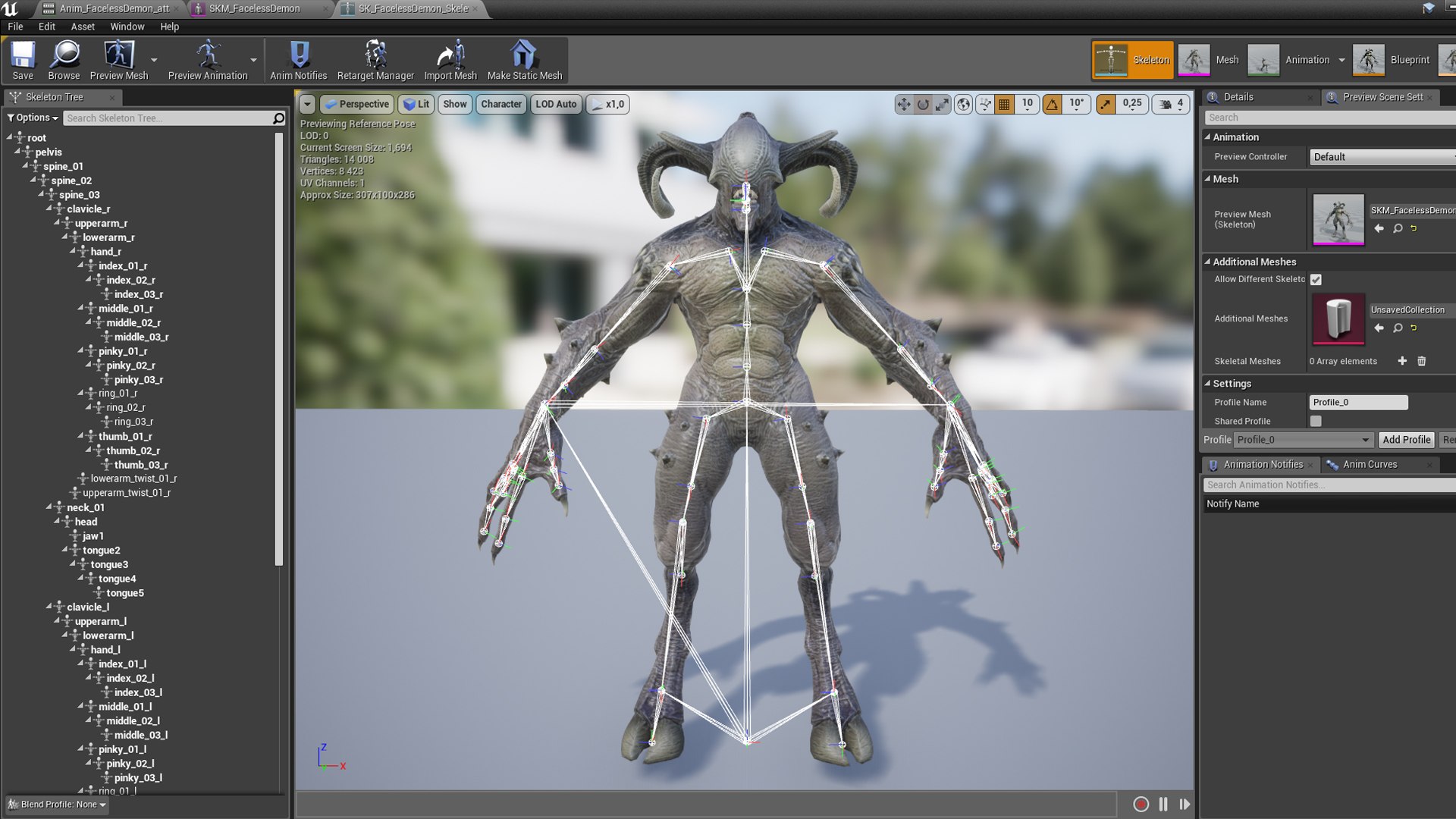 Faceless Demon 3D Model - TurboSquid 2053713
