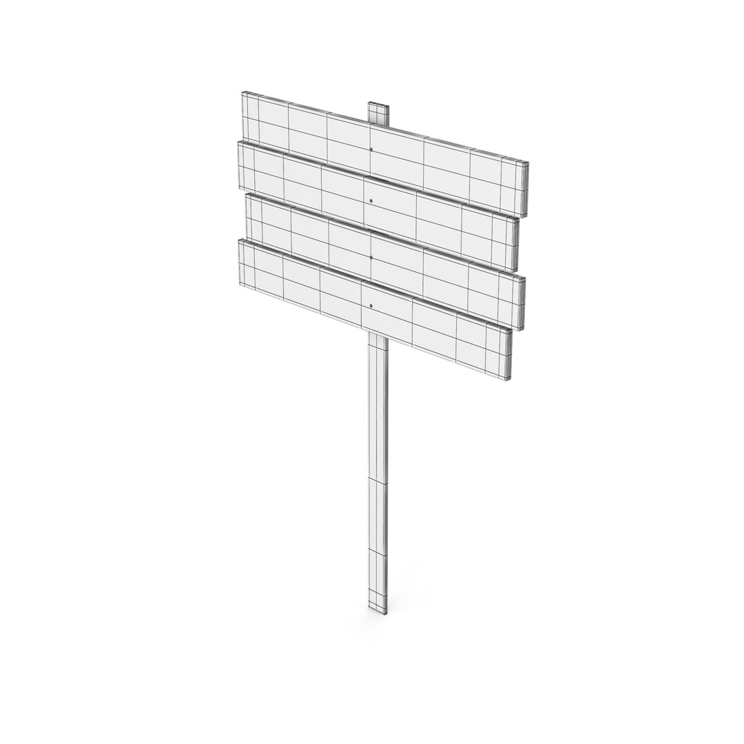 Wooden Signboard(1) 3D Model - TurboSquid 2060615