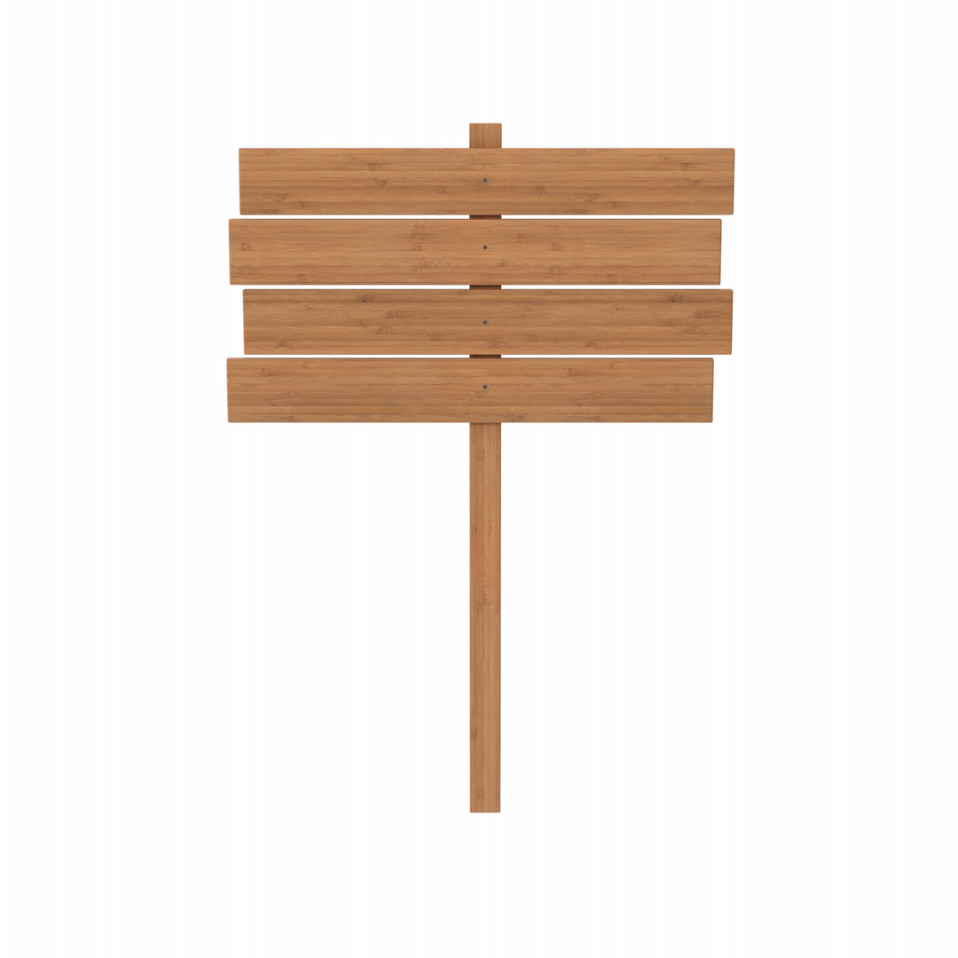 Wooden Signboard(1) 3D Model - TurboSquid 2060615