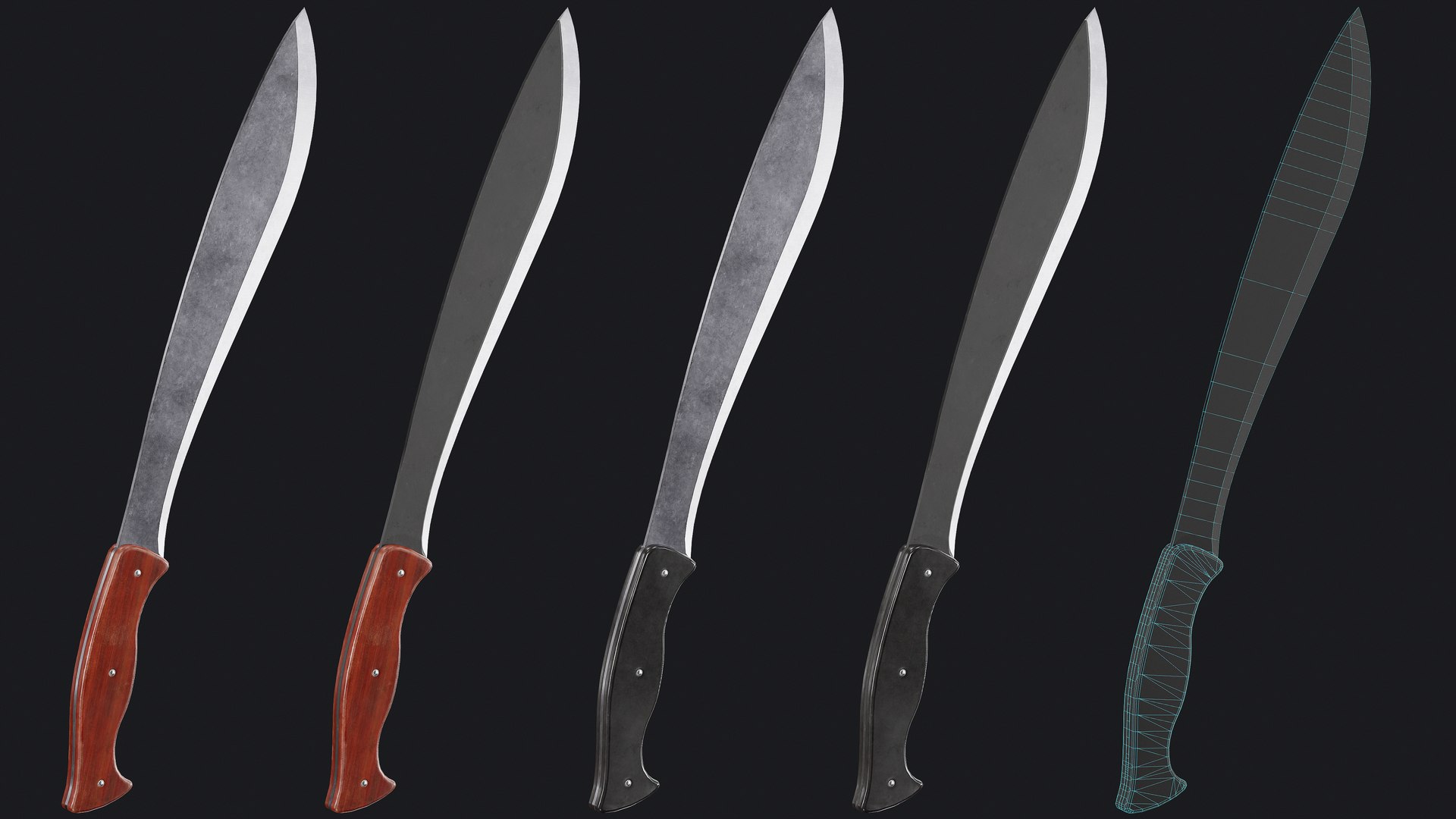 3D Camping Rusty Machete - TurboSquid 2100812