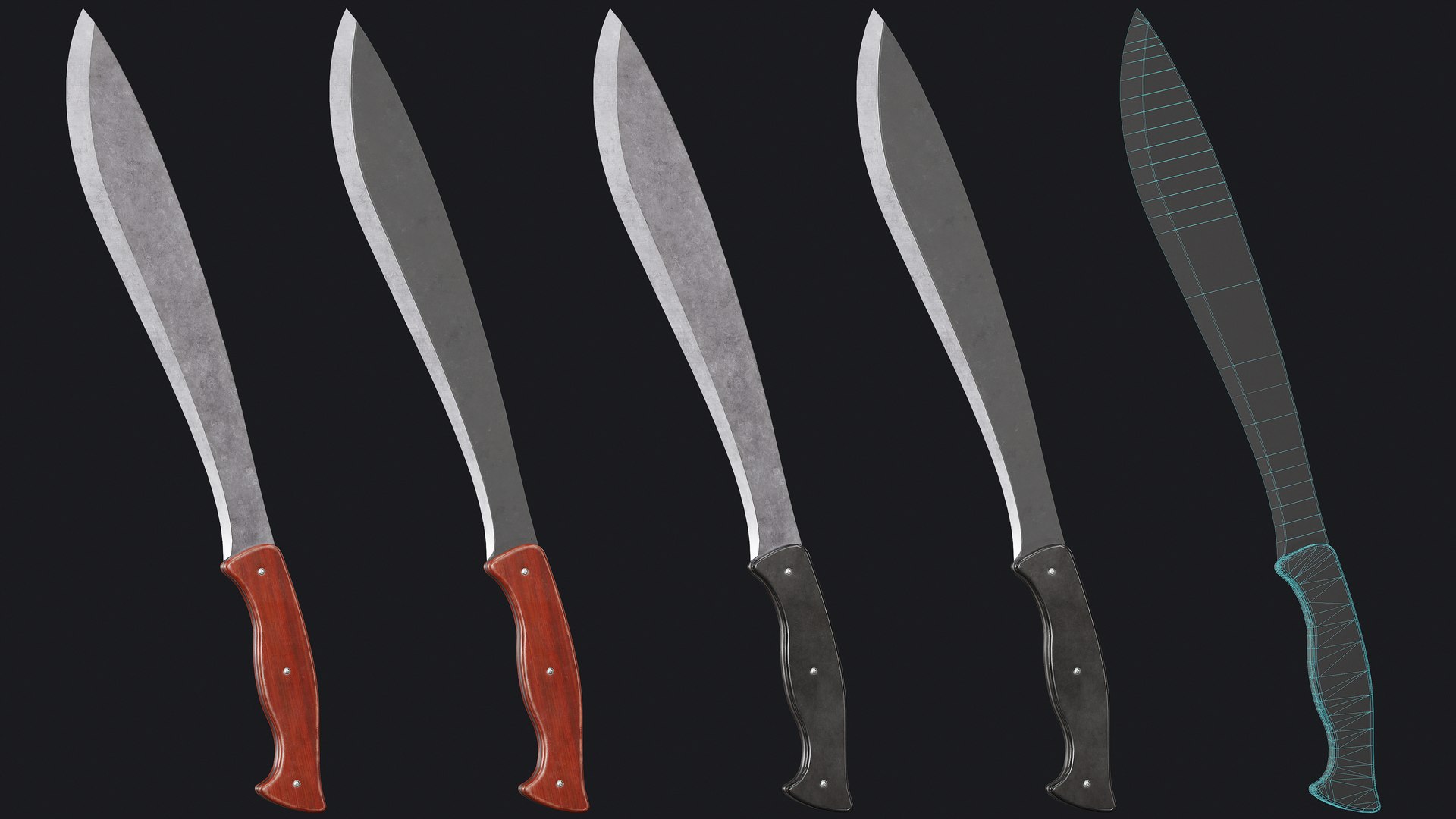 3D Camping Rusty Machete - TurboSquid 2100812