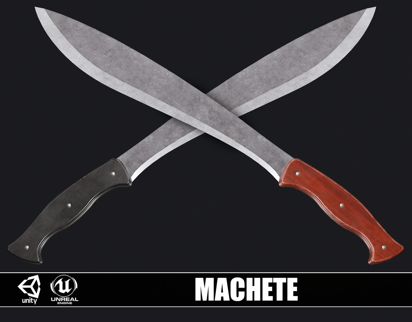 3D Camping Rusty Machete - TurboSquid 2100812