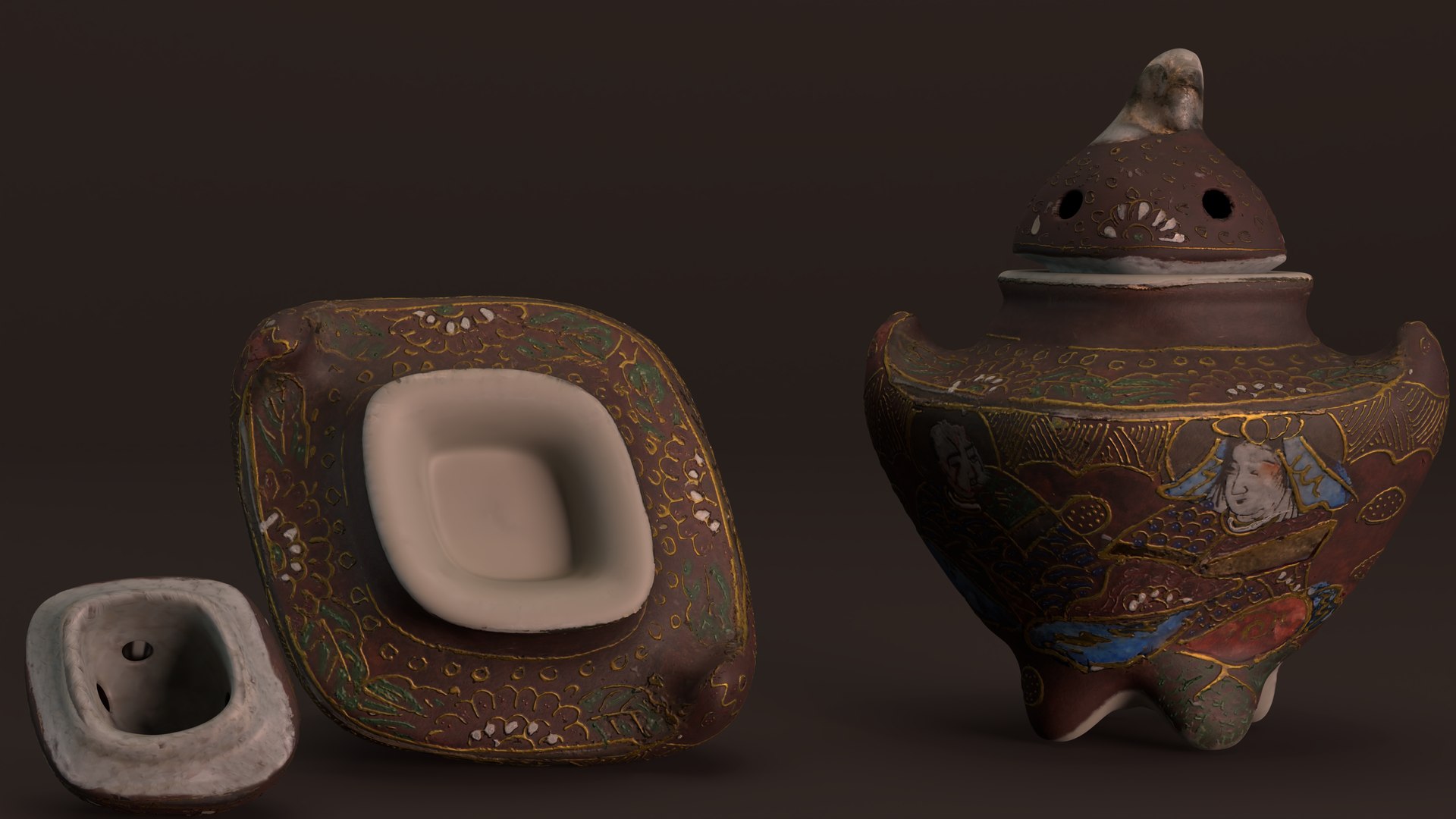3D Japanese Vase - TurboSquid 1983911